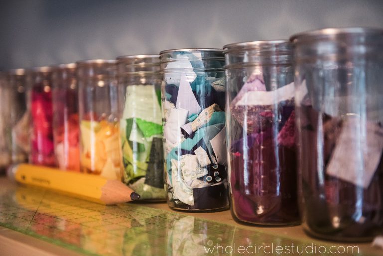 7 tips for organizing your scraps - whole circle studio