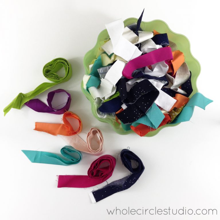 7 tips for organizing your scraps - whole circle studio