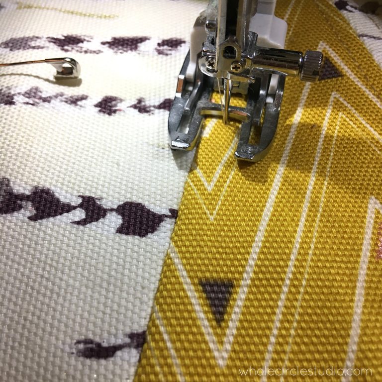 reversible wedge table runner pattern - whole circle studio