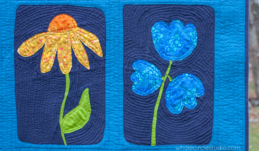 behind the scenes: Botanical Beauties quilt - whole circle studio