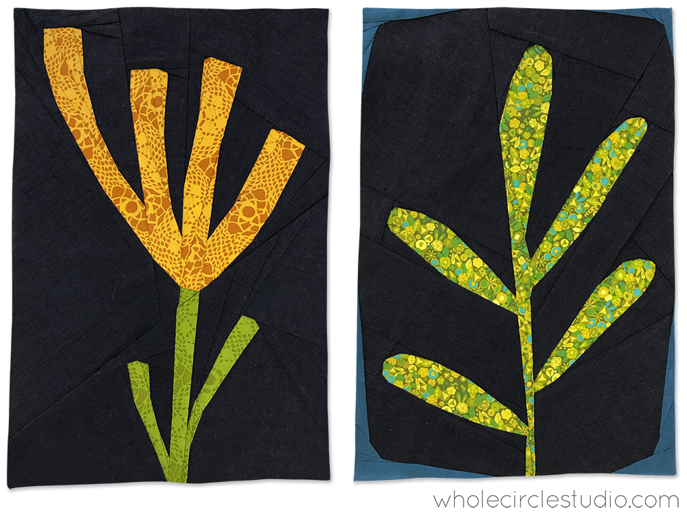 behind the scenes: Botanical Beauties quilt - whole circle studio