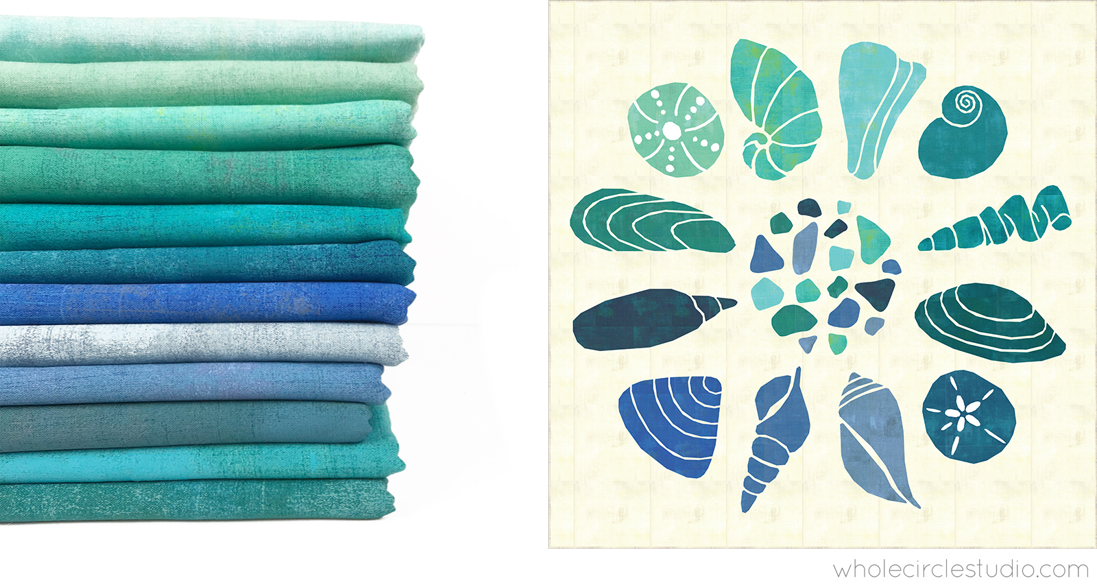 behind the scenes: Shoreline Shells quilt - whole circle studio
