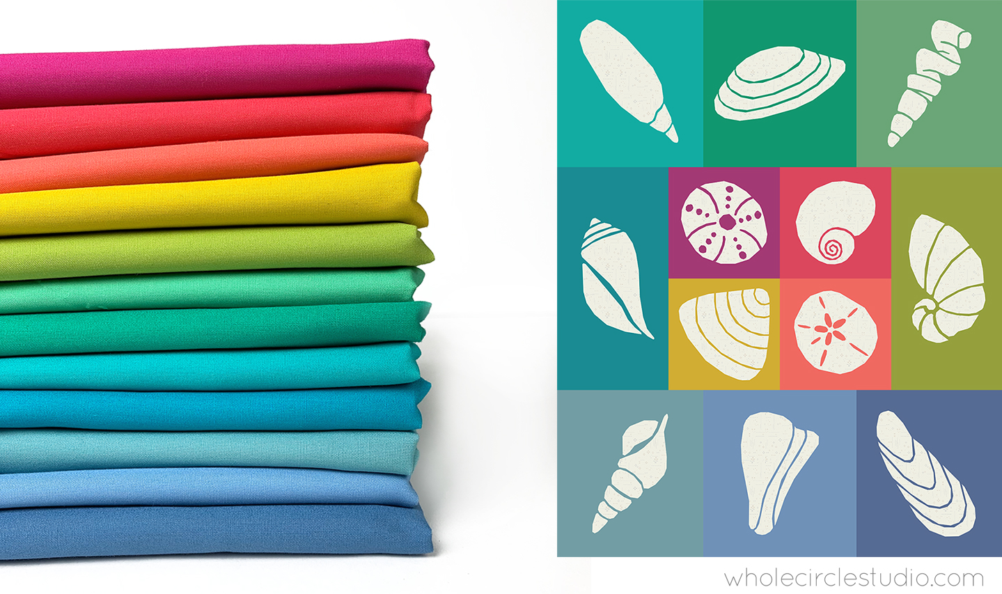 behind the scenes: Shoreline Shells quilt - whole circle studio