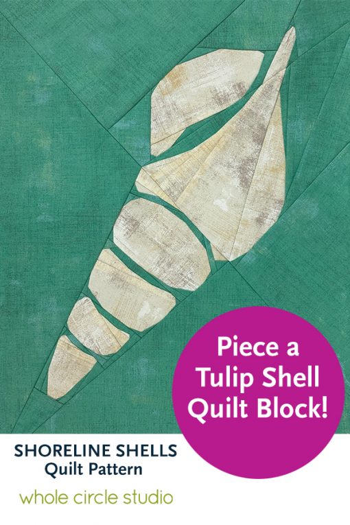Shoreline Shells BOM Block 1: tulip shell - whole circle studio