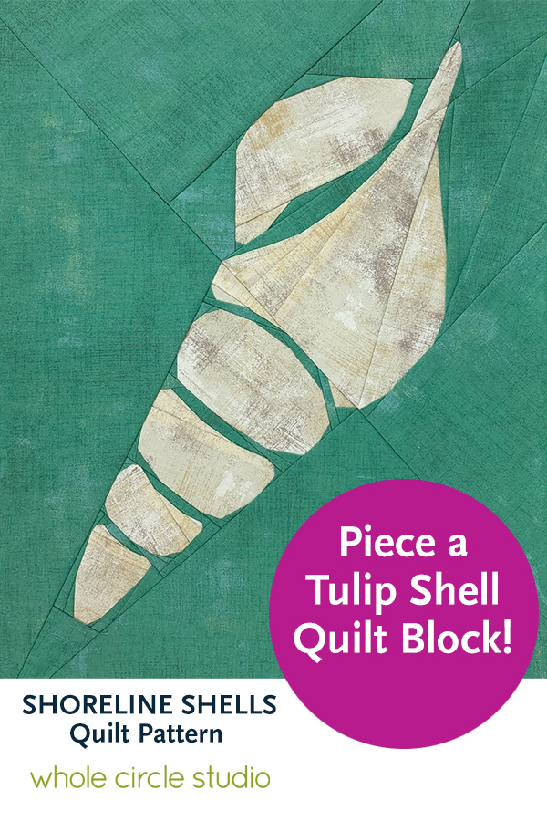 Shoreline Shells BOM Block 1: tulip shell - whole circle studio