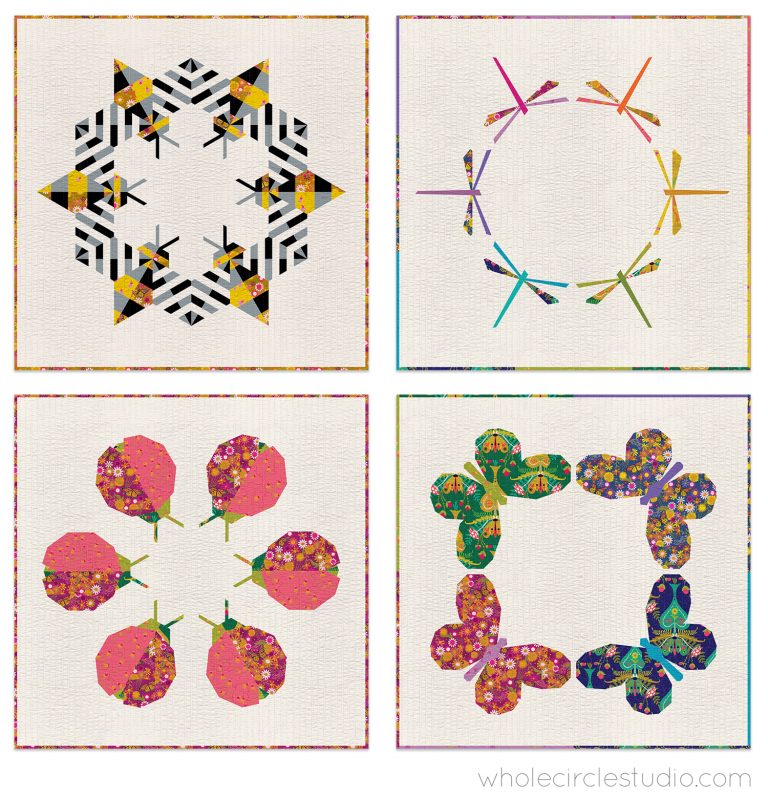 behind the scenes: Modern Moths quilt + Wildflowers fabric collection ...