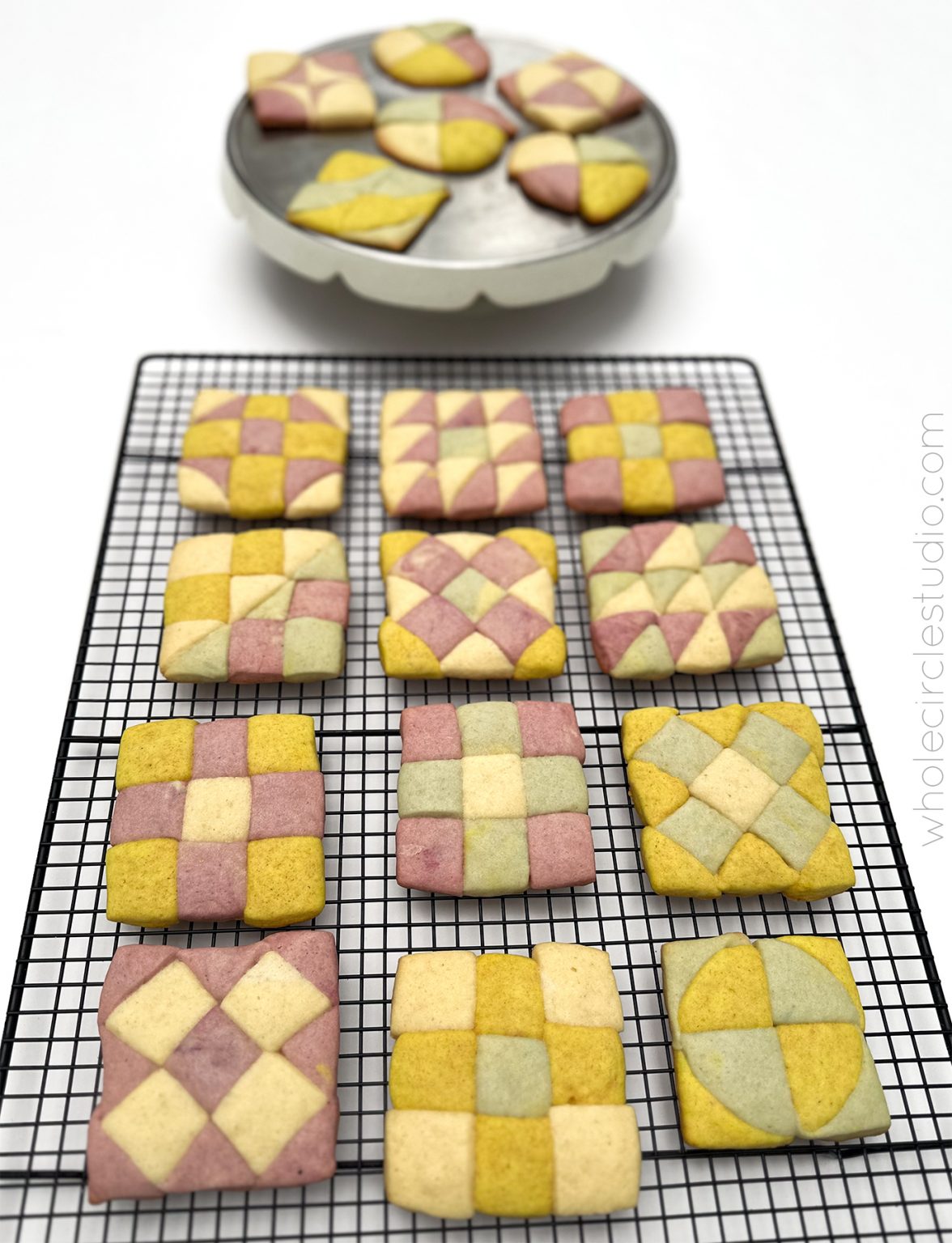 Quilt Block Sugar Cookies - whole circle studio