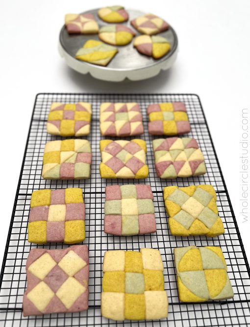 Quilt Block Sugar Cookies - whole circle studio