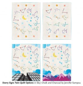 The Ultimate Fabric Inspiration Guide to the Starry Signs Block of the Month - whole circle studio