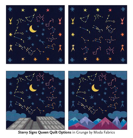 The Ultimate Fabric Inspiration Guide to the Starry Signs Block of the Month - whole circle studio