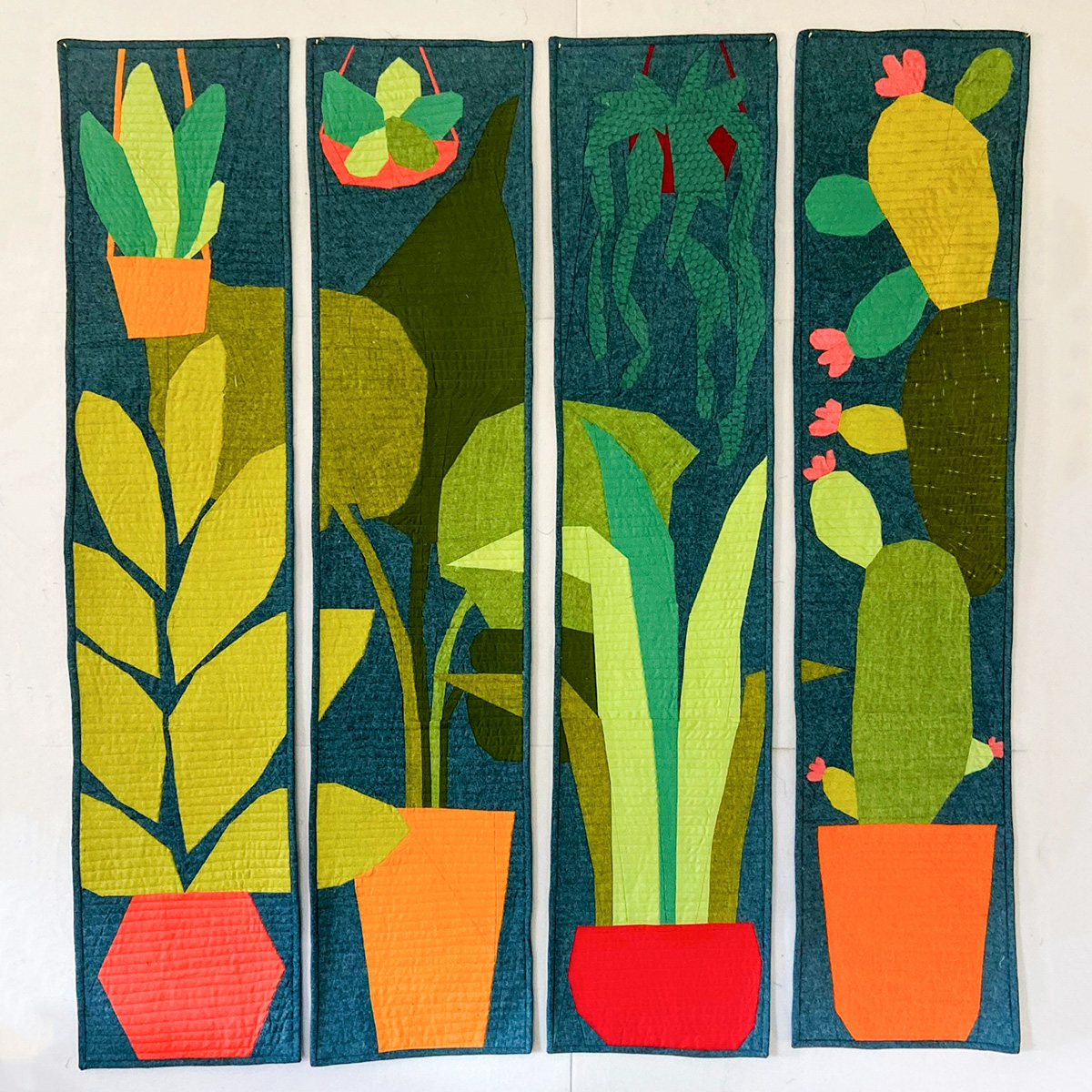 quilted-runner-plant-quilt-pattern-greenhouse-modern-kim-v – whole ...
