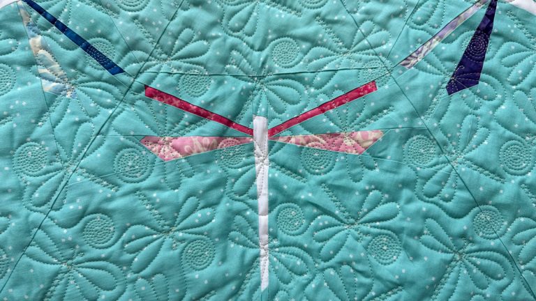 From Quilt Pattern to Quilt Show: an Inspiring Dragonfly Dance made by Becca S. - whole circle ...
