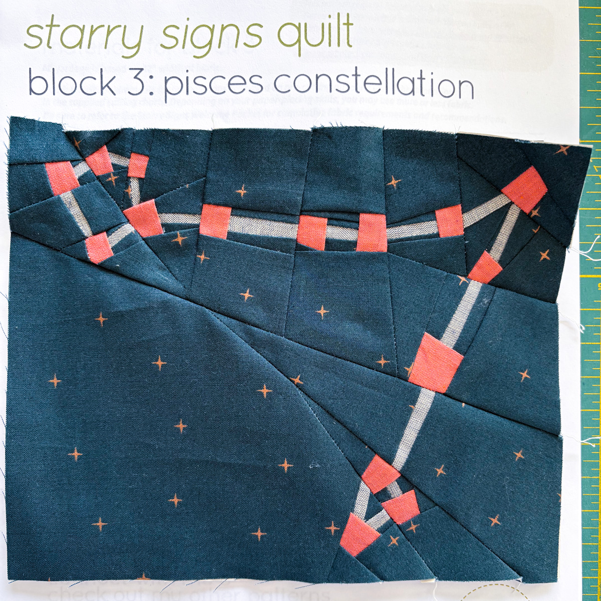 Starry Signs Block of the Month: Quilt Block 3 — Pisces Constellation ...